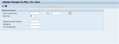 MI SAP Tcode Display Changes