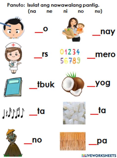 Pantig Worksheets Part 2 Artofit
