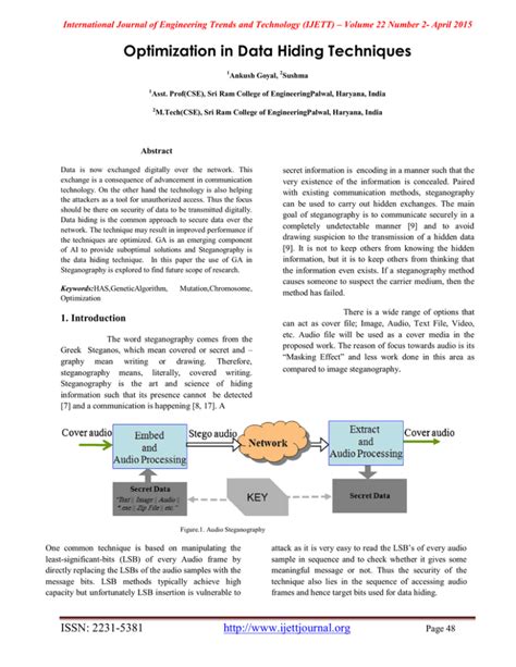 Optimization In Data Hiding Techniques