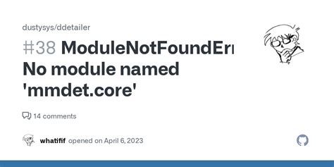 Modulenotfounderror No Module Named Re · Issue 38 · Dustysys Ddetailer · Github