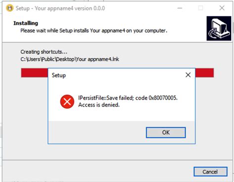 IPersistFile Save Error When Installing Shiny App Without Admin