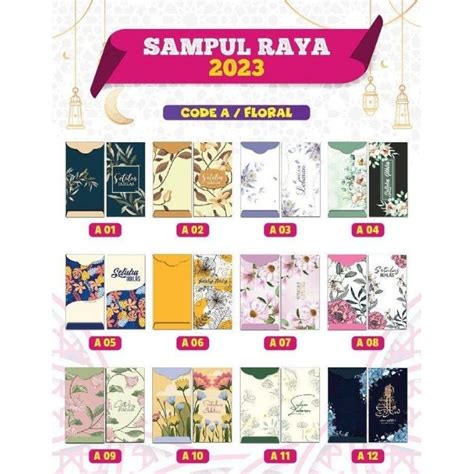 SAMPUL DUIT RAYA FLORAL EDITION Shopee Malaysia