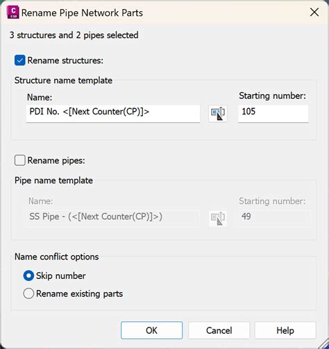Reset Pipe Network Structure Numbers Page 2 Autodesk Community