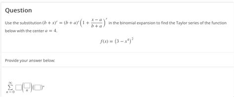 Solved Careful Please Use The Substitution Chegg Com