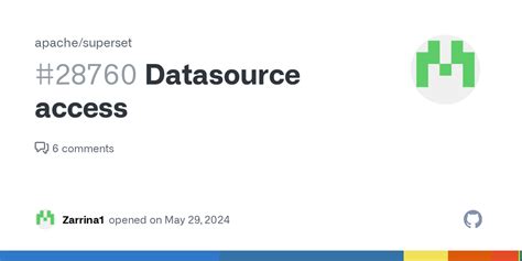 datasource access · issue 28760 · apache superset · github
