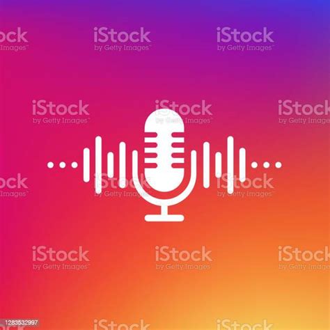 팟캐스트 컨셉 얇은 선 아이콘입니다 추상 아이콘입니다 추상 그라데이션 배경입니다 현대 음파 이퀄라이저 벡터 그림입니다 팟캐스팅에