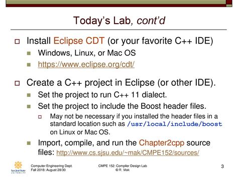 cmpe 152 compiler design august 28 30 lab ppt download