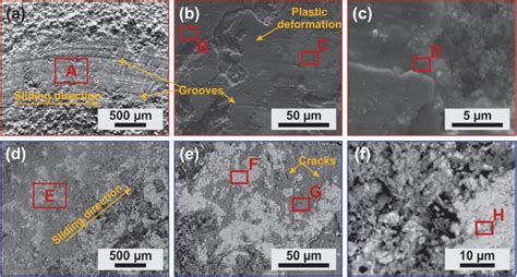 Sem Of Worn Surface After Wear Test At Sliding Distance Of 1500 M
