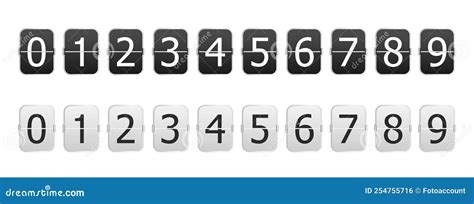 Number Plates Clock Counter Timer Flip Countdown Time Remaining