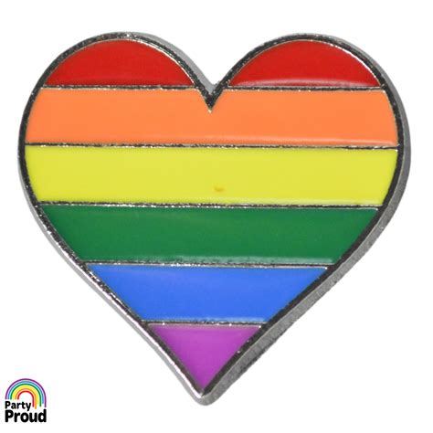Pride Heart Pin Party Proud