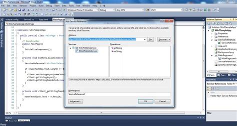 Consuming Wcf Service From Windows 7 Phone Application Codeproject