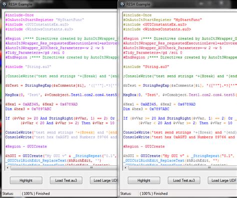 Au3 Syntax Highlight For Richedit Machine Code Version Updated 12252013 Autoit Example