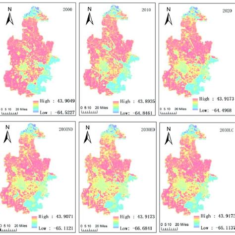 The Spatial Distribution Results For Direct Land Carbon Emission