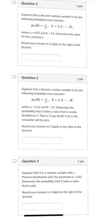 solved d question 1 1 pts suppose that a discrete random