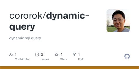 Github Cororokdynamic Query Dynamic Sql Query