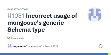 Incorrect Usage Of Mongooses Generic Schema Type · Issue 1081