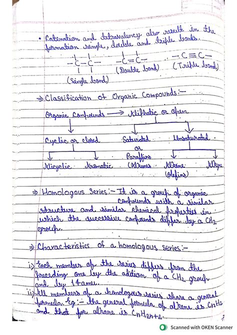 SOLUTION Icse Class Organic Chemistry Notes Studypool