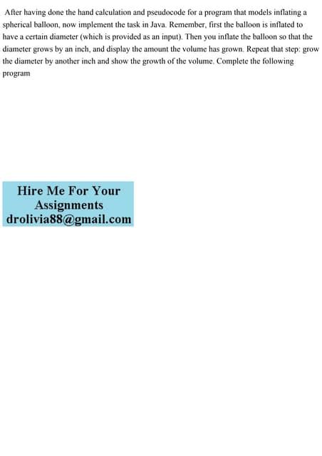 After Having Done The Hand Calculation And Pseudocode For A Program T Pdf