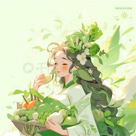 妇女节ai数字艺术 妇女节绿萝花运营插画卡通清新风成年女性农夫采摘蔬菜水果插画 Ai插画免费下载 Png格式 2784像素 编号71235878 千图网