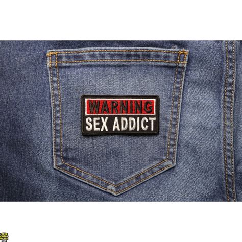 Warning Sex Addict Patch Naughty Patches TheCheapPlace