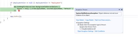 Systemnullreferenceexception Object Reference Not Set To An Instance
