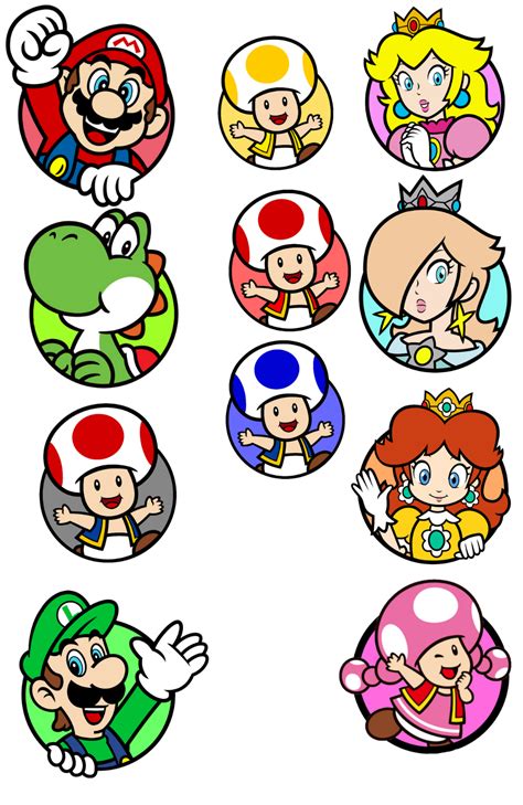 Super Mario D World Deluxe Icons By Tjziomek On Deviantart Mario Party Super Mario Bros