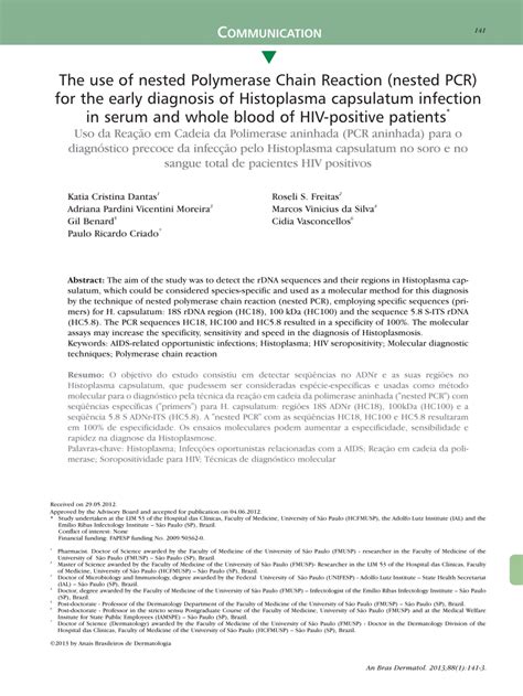 Pdf The Use Of Nested Polymerase Chain Reaction Nested Pcr For The