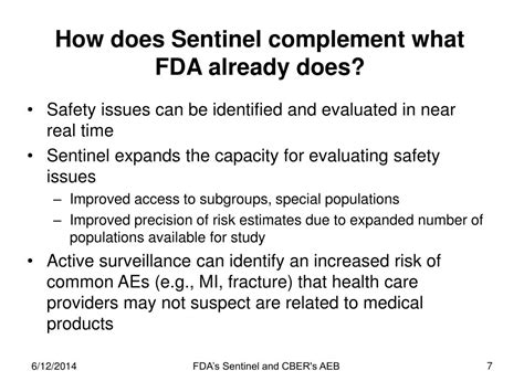Ppt Fdas Sentinel Initiative And Cbers Analytic Epidemiology Branch