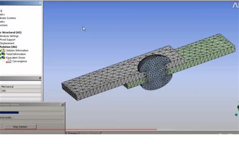 Führen sie finite elemente analysen fea statische strukturanalysen