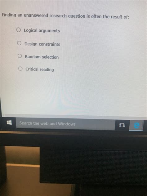 Solved Finding An Unanswered Research Question Is Often The Chegg