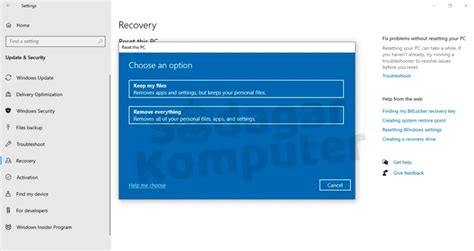 2 Cara Factory Reset Recovery Windows 11 Dan 10 Gampang