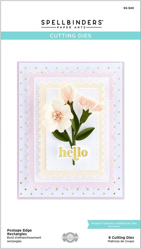 Spellbinders Etched Dies By Becca Feeken Postage Edge Rectangles Michaels