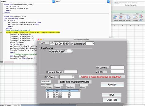 Formulaire Saisie Sous Excel