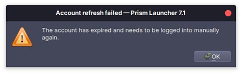 Unable To Log In · Issue 1223 · Prismlauncherprismlauncher · Github