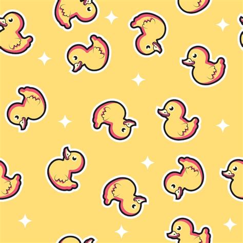 Premium Vector Balloon Duck Seamless Pattern Background