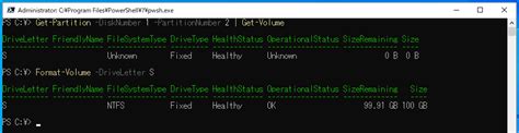 Format Volume 】コマンドレット――ディスク上のパーティション（ボリューム）をフォーマットする：windows Powershell基本tips（103） ＠it
