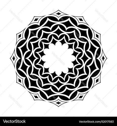 Radial Geometric Circle Pattern Royalty Free Vector Image
