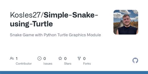 GitHub Kosles Simple Snake Using Turtle Snake Game With Python Turtle Graphics Module