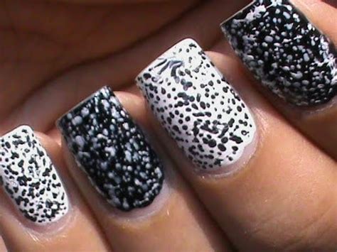 Black And White Nails Cute Nail Art Designs Both Long And Short Nails