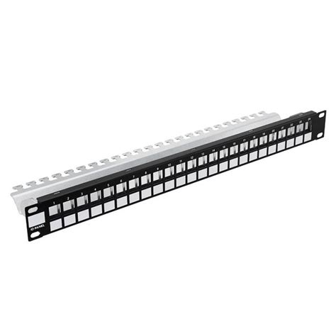Modular Patch Panel 24 Port 19 1u Black Getic