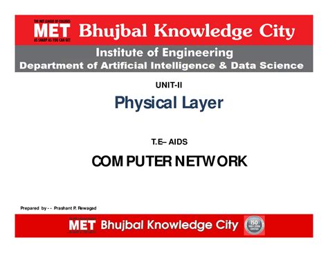 Unit I I Cn Aids Computer Network Unit Ii Physical Layer T Aids