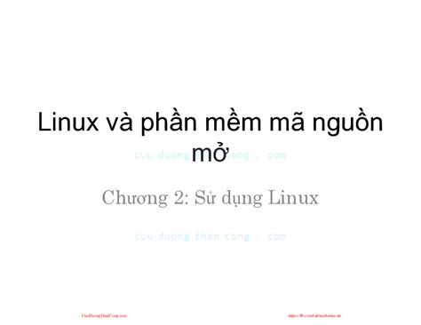 Pdf Phần Mềm Mã Nguồn Mở Và Linux Đh Bách Khoa Hn Ts Hà Quốc Trung