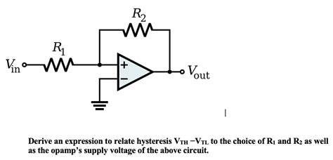 Solved R R Vino w lܛ Vout Derive an expression to relate Chegg com