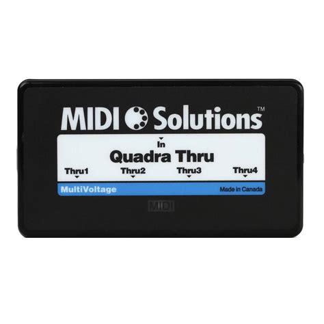 MIDI Solutions Quadra Thru 1 In 4 Out MIDI Interface