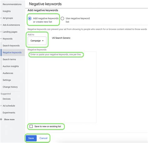 Google Ads Negative Keywords Complete Guide