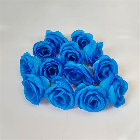 Jual B071 Kuntum Kepala Bunga Mawar Kecil Rose Tropis Tanpa Tangkai 4cm