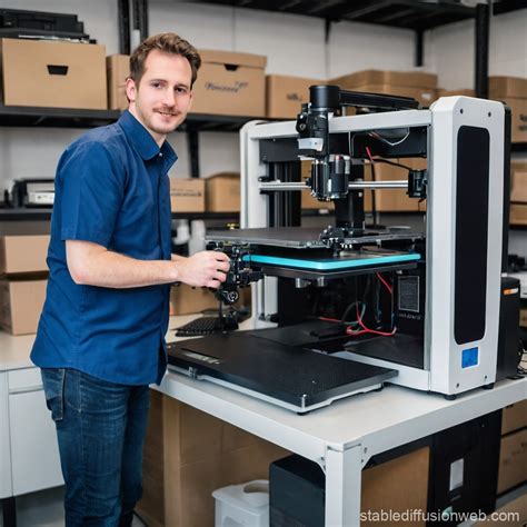 Makers Lab Workspace With 3d Printers And Scanners Stable Diffusion