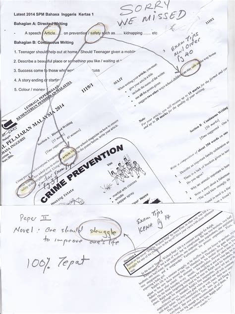 2014 SPM EXAM TIPS KENA TEPAT By Andrew Choo