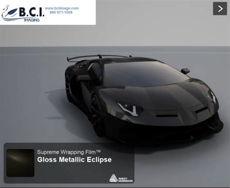 Avery Supreme Wrapping Film Sw900 Ezrs Gloss Metallic Eclipse Bci Imaging Supplies