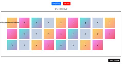 React Grid Rearrange Forked Codesandbox